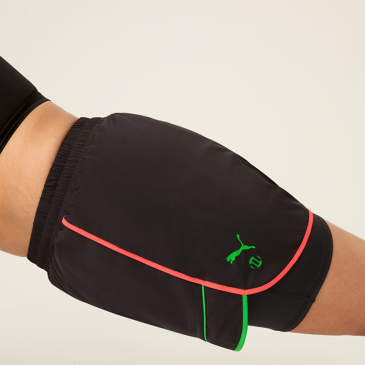 Period Puma X Modibodi 2 in 1 Active Short - Moderate in Black/Fire ...