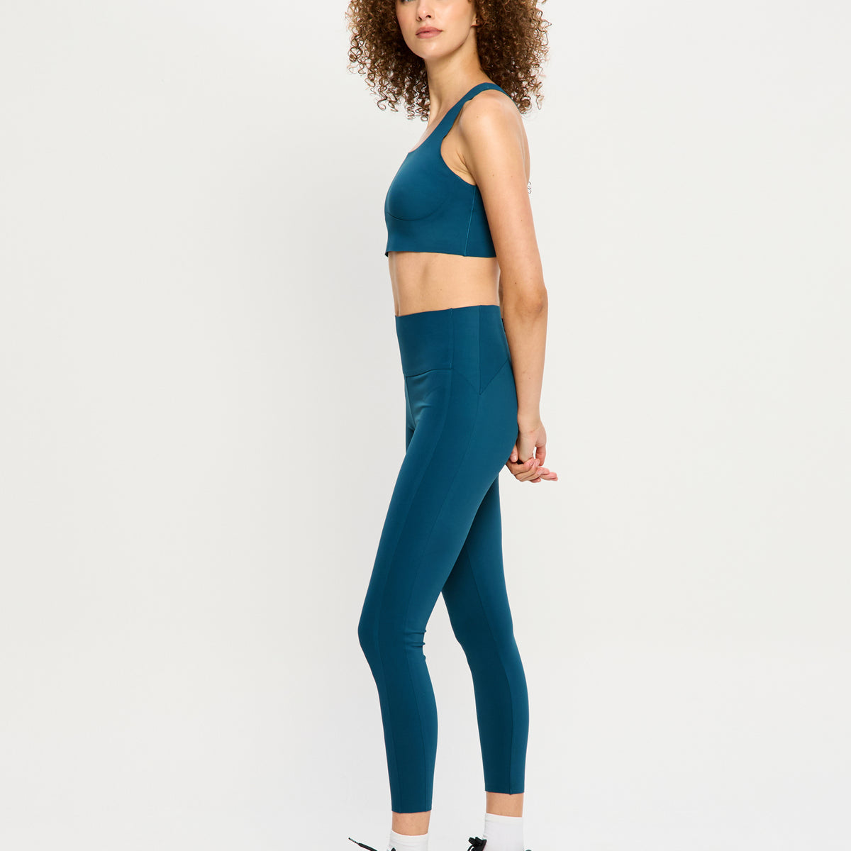 Sculpted Y Back Crop in Teale Blue | Modibodi – Modibodi EU